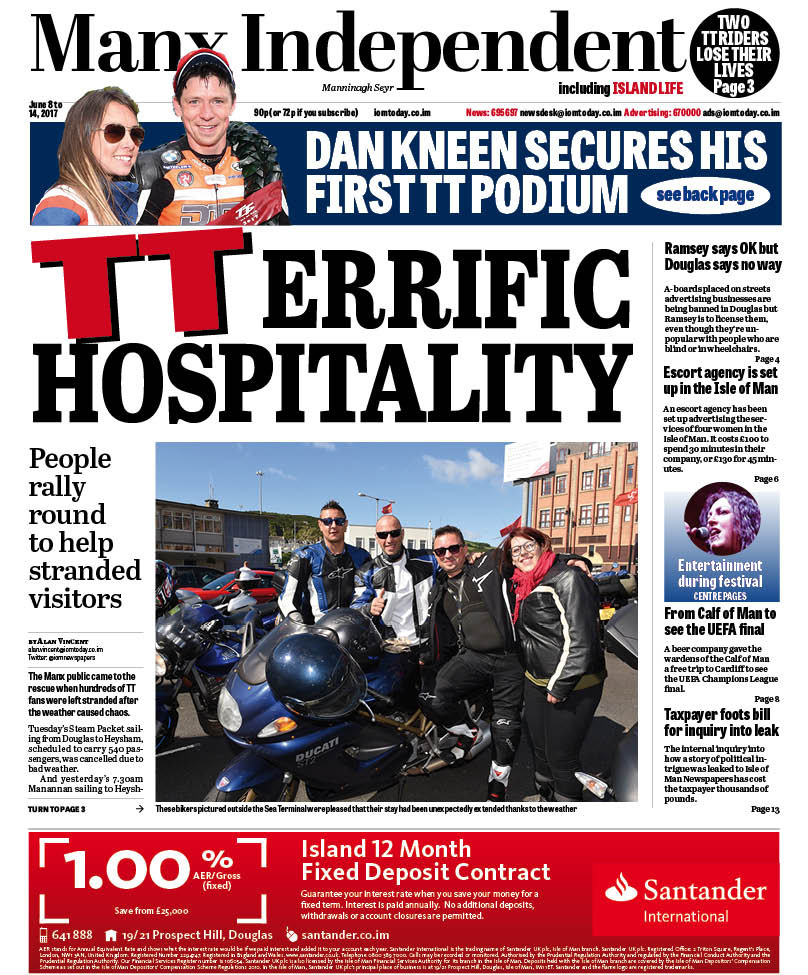 The Manx Independent celebrates the Manx people's hospitality after TT ...