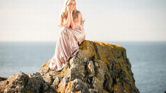 Opera singer Kate Dowman loves the island's wild and stormy weather ...