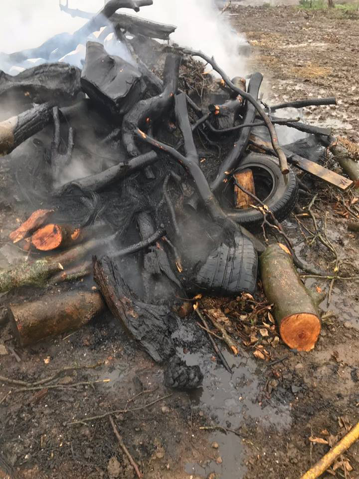 Warning after tyre bonfire | iomtoday.co.im