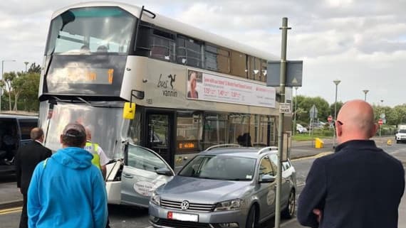 Taxi boss criticises layout of airport access roads following bus ...