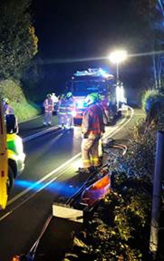 Crash victim helped out of vehicle | iomtoday.co.im