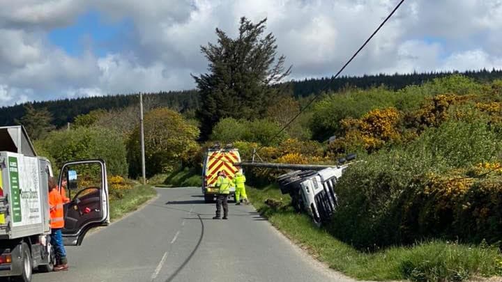 Road closed after HGV crash | iomtoday.co.im