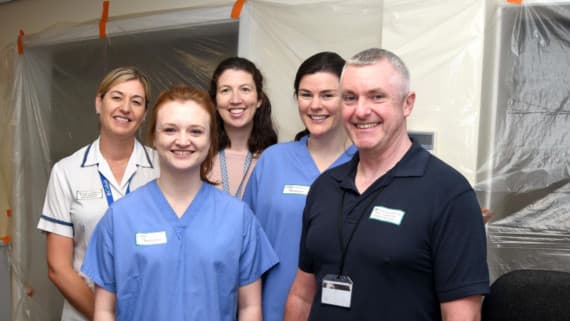 Radiology staff keep going through Covid and building works | iomtoday ...