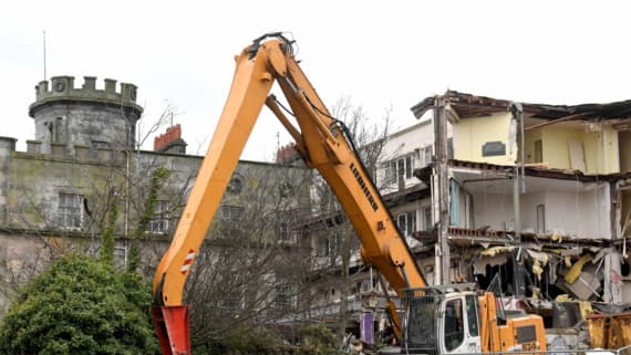 Demolition of part of Castle Mona | iomtoday.co.im