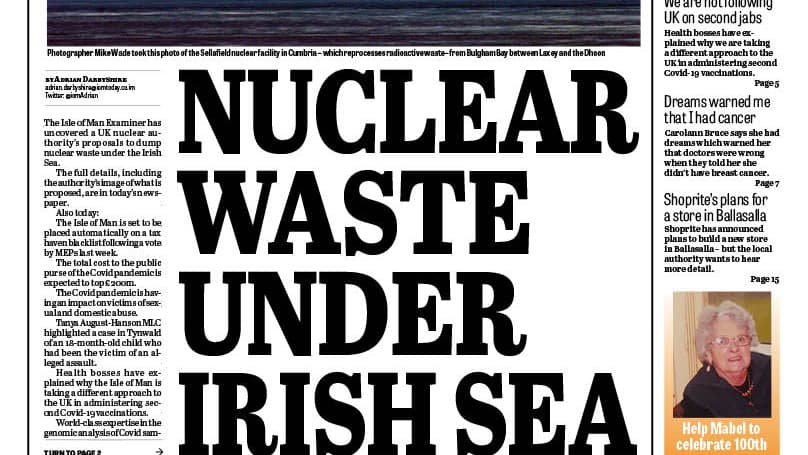 Isle of Man Examiner: Plan to tunnel under the Irish Sea to dump ...