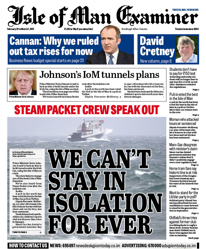 In this week's Isle of Man Examiner: Boris Johnson's plan for tunnels ...
