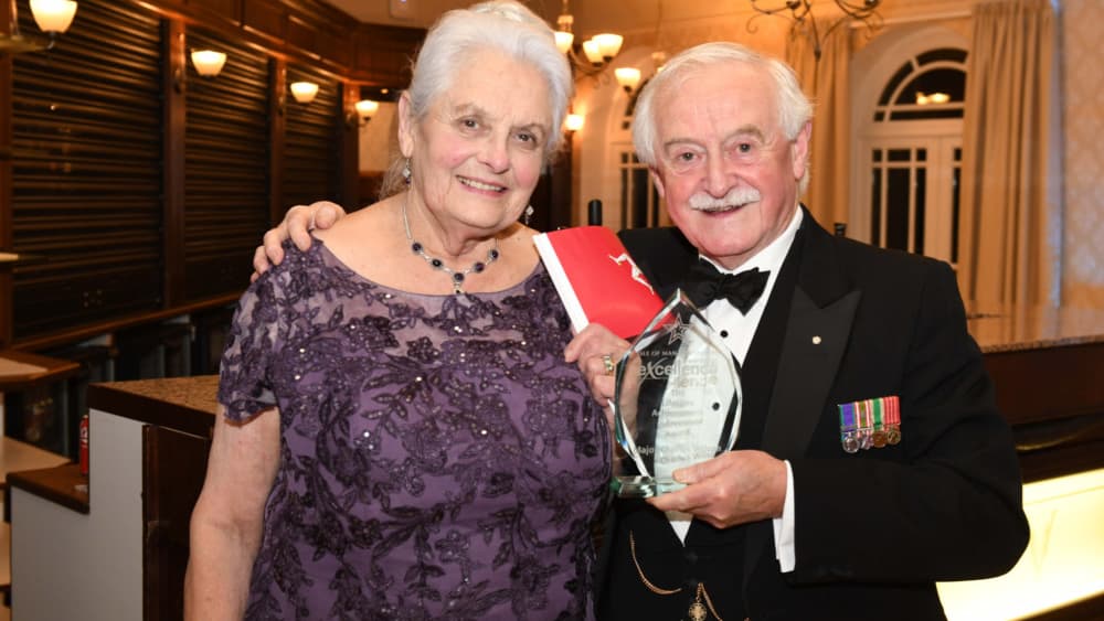 Major Wilson honoured with night's top award | iomtoday.co.im