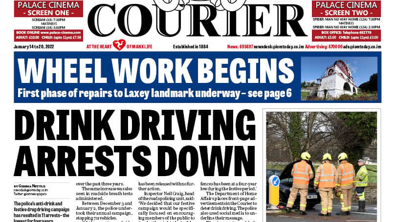 You can read the digital version of the Isle of Man Courier right now ...