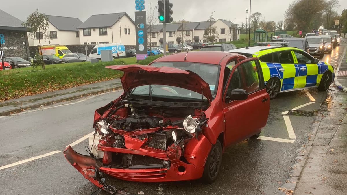 Cars in collision | iomtoday.co.im