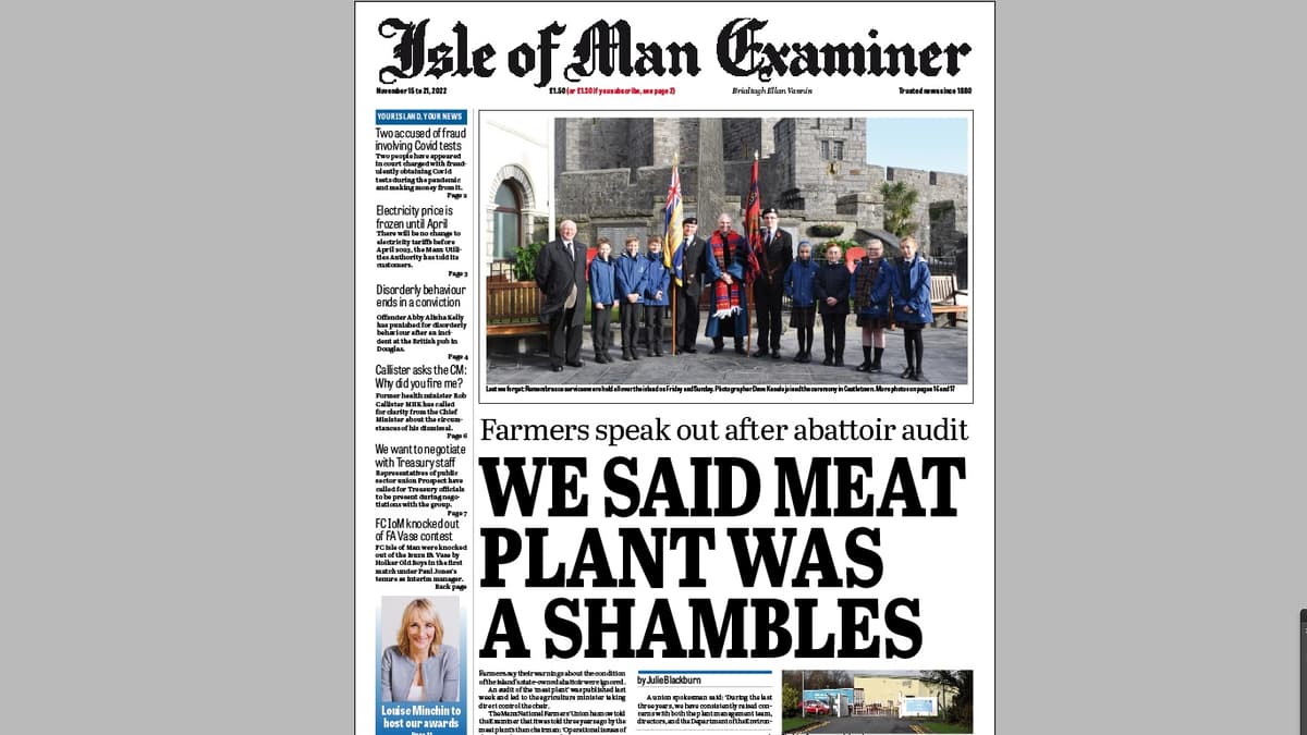 The Isle of Man's biggest news stories are in this week's Examiner ...