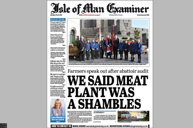 The Isle of Man's biggest news stories are in this week's Examiner ...