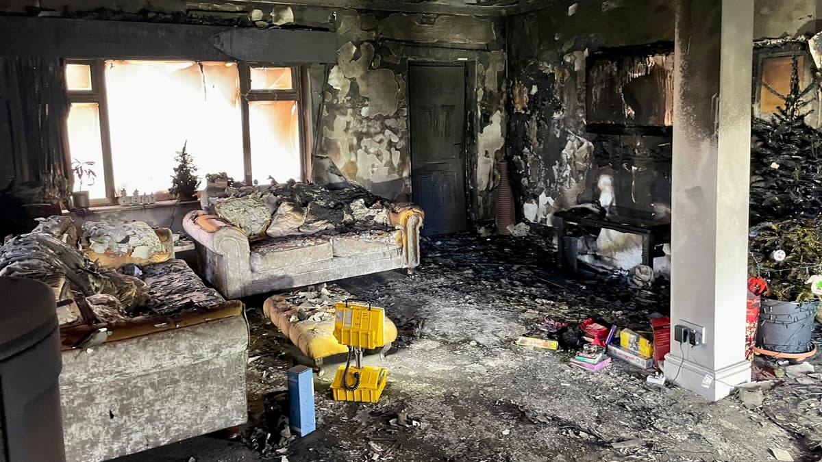 The cause of the Boxing Day house fire in Kirk Michael is still unknown ...