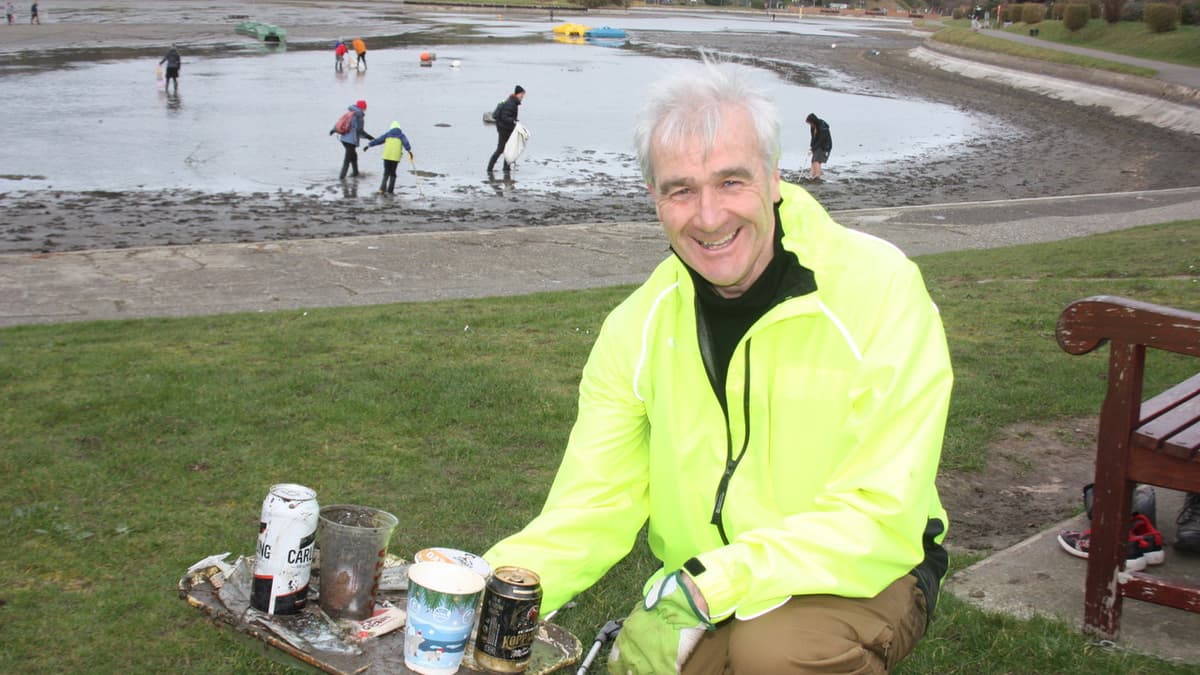Help to clear the bottom of the lake at Mooragh Park in Ramsey ...