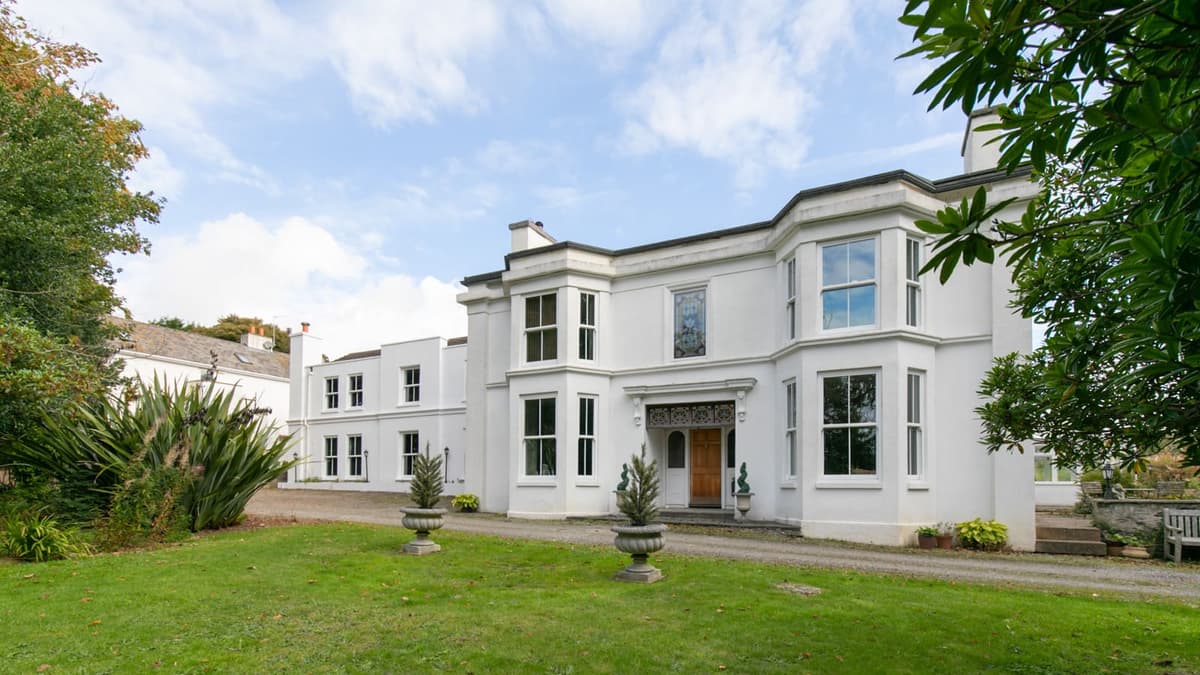 Onchan house comes with its own library, woodlands, and FOUR cottages ...
