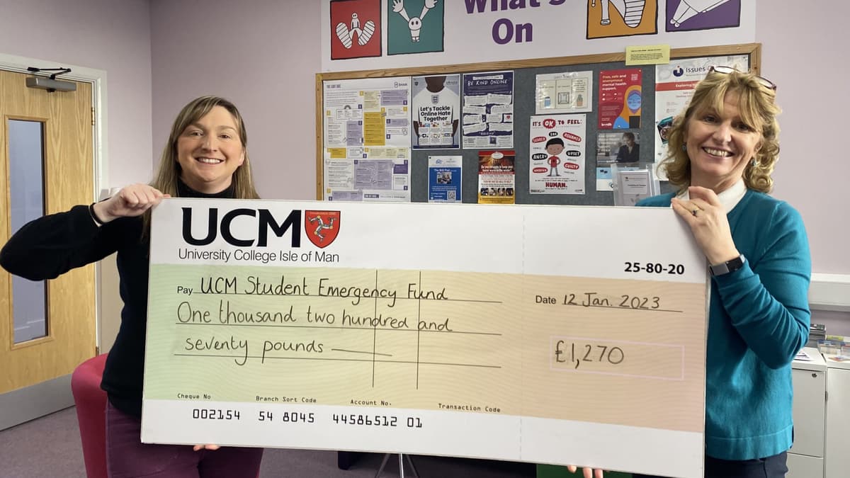 Money raised for UCM students who need extra help | iomtoday.co.im