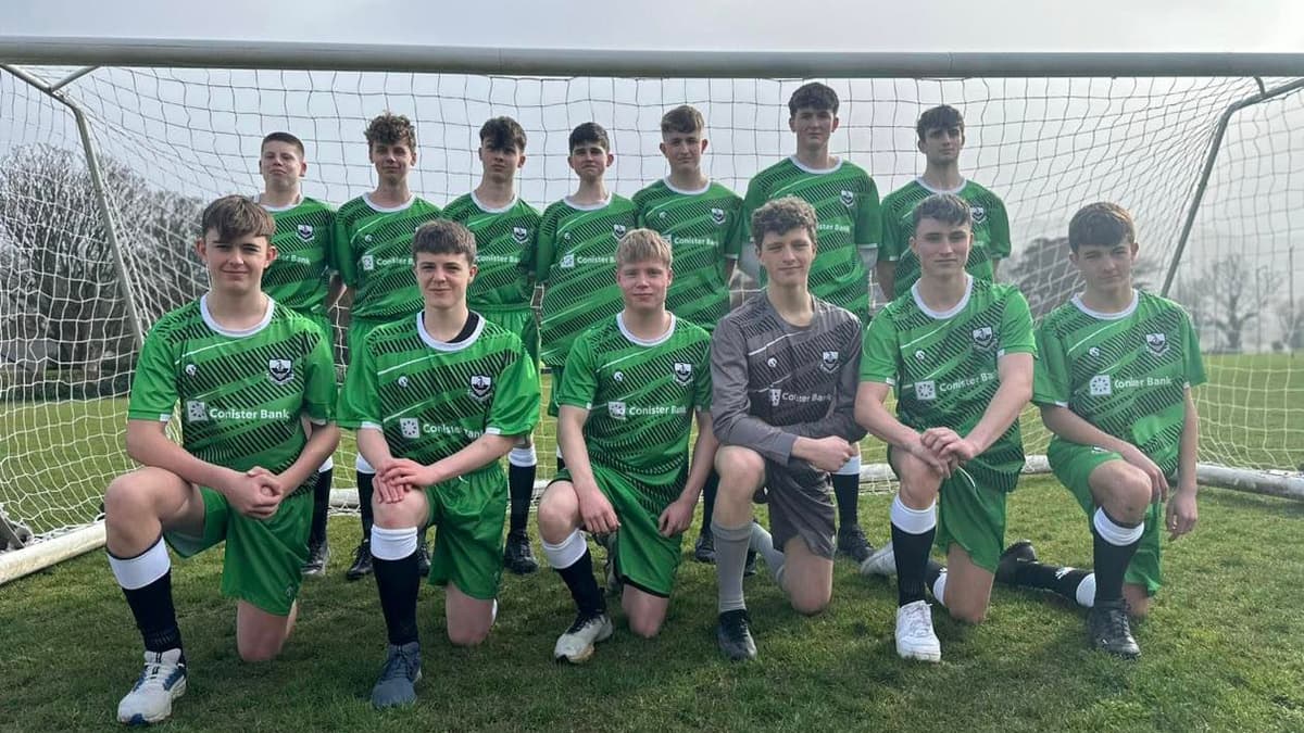 Bank sponsors Ramsey Grammar School football kits | iomtoday.co.im