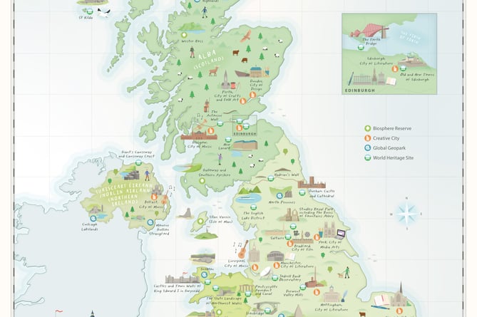 Island features in new UNESCO map | iomtoday.co.im