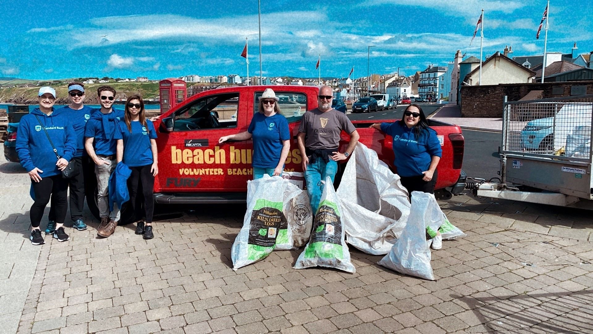 Standard Bank staff clear up coastline | iomtoday.co.im