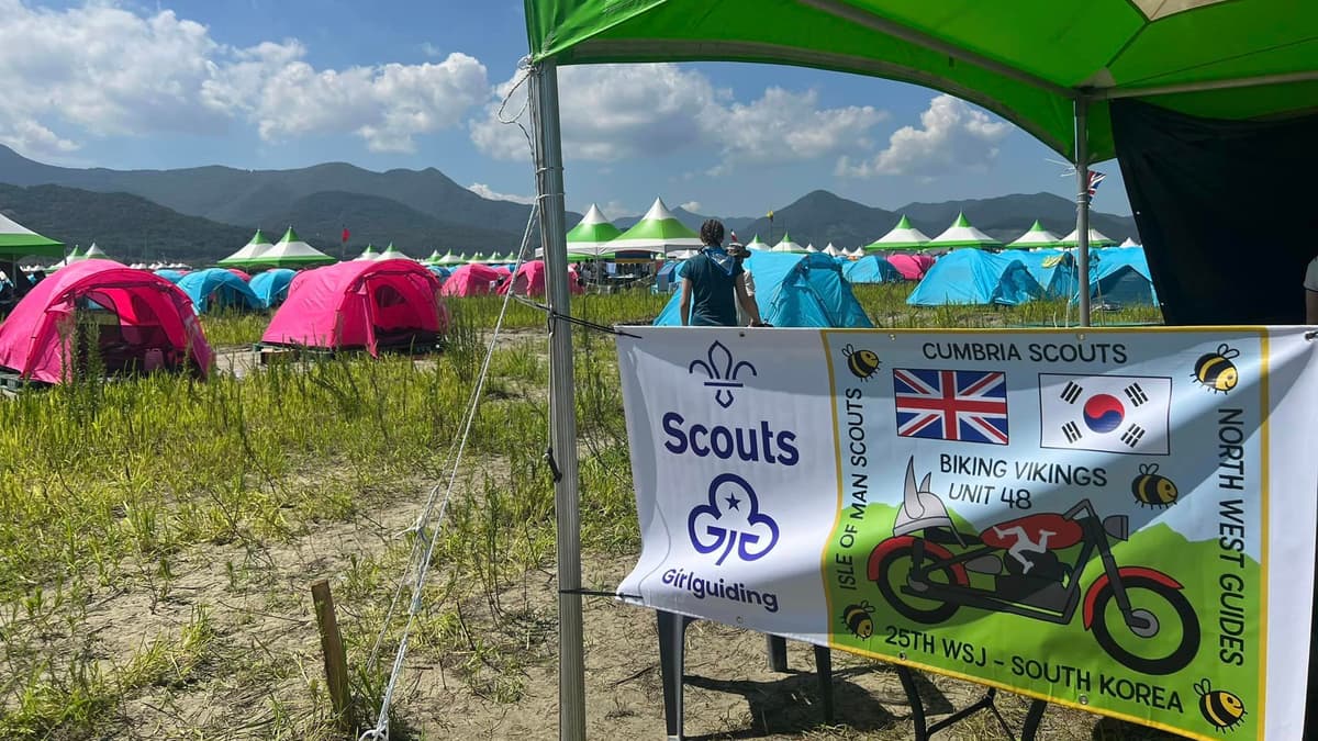 Nine Manx scouts evacuated from their camp in South Korea at World ...