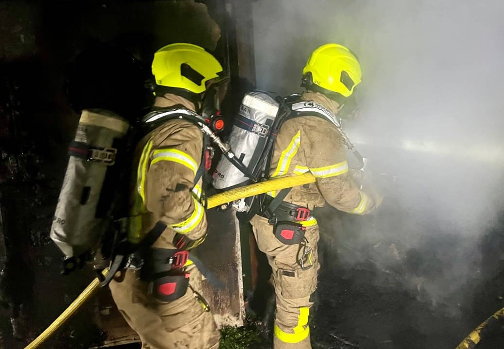Isle of Man fire crews battle outhouse blaze in Jurby | iomtoday.co.im