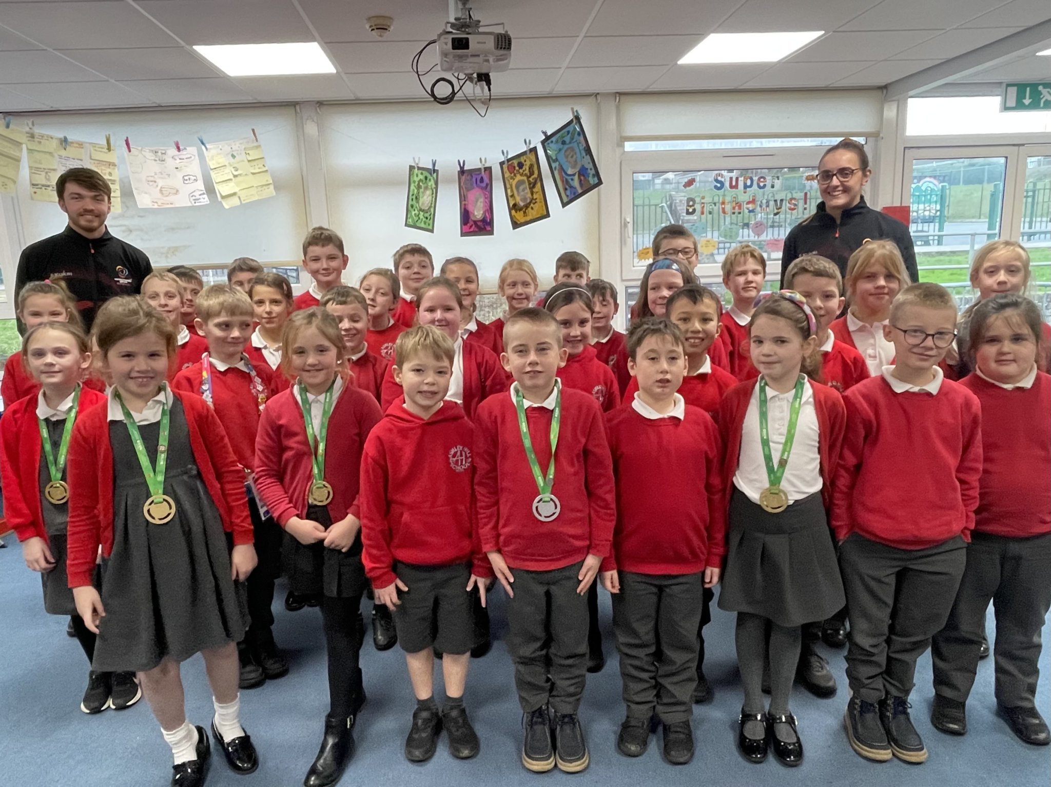 Isle of Man swimming stars give inspirational talk to school class ...