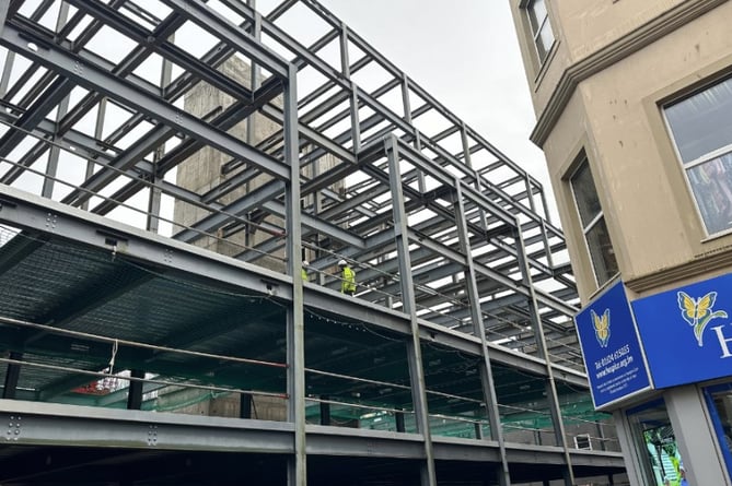 Dormant Isle of Man building site springs to life as workmen spotted at ...