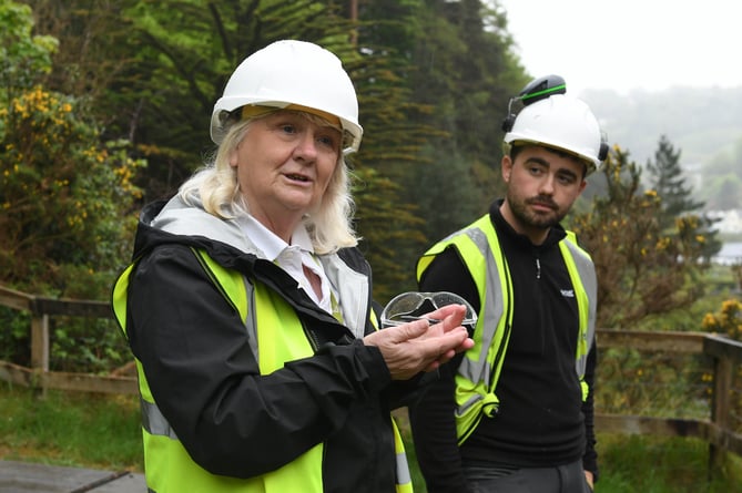 Pictures show behind the scenes of work to restore the famous Laxey ...