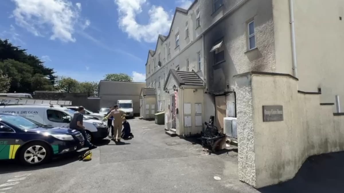 Video shows scale of damage after fire rips through Isle of Man dental ...
