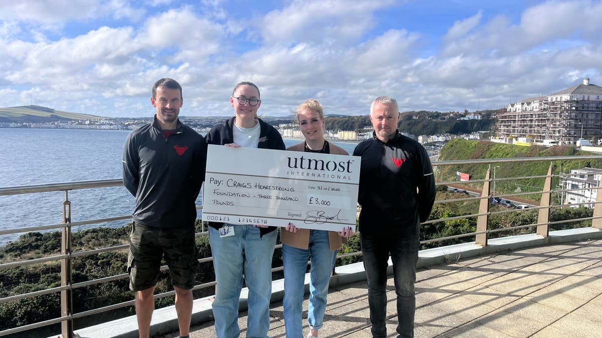 Utmost International staff raise £3k for Craig's Heartstrong Foundation ...