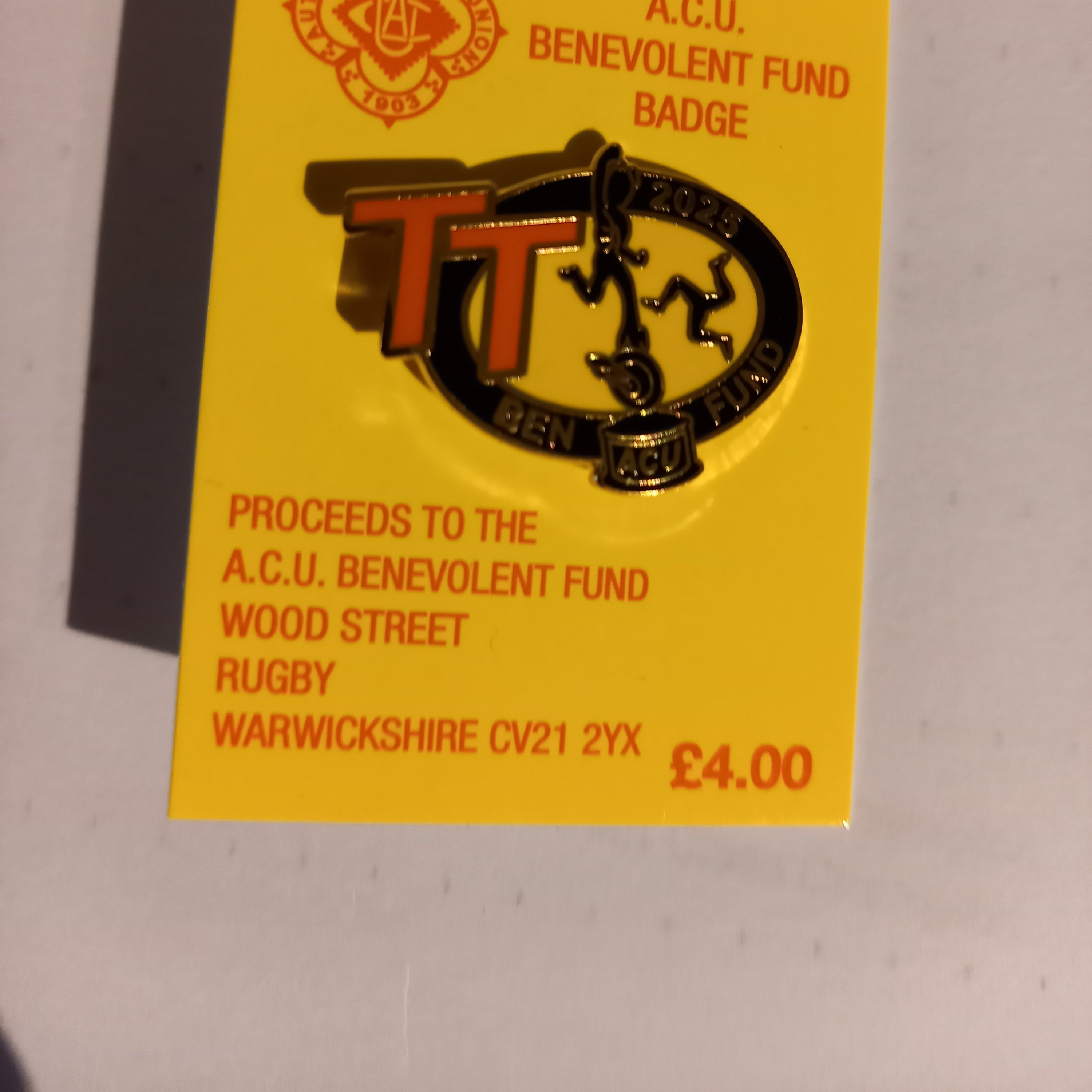 2025 ACU Benevolent Fund badges now available | iomtoday.co.im