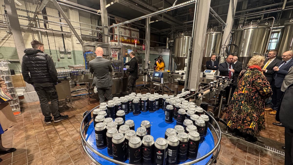 Video shows inside Okell’s Brewery's brand-new beer canning factory ...
