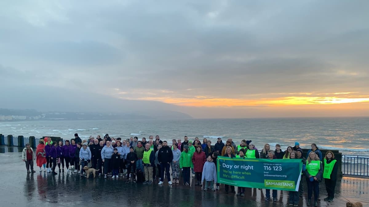 Almost 100 take part in sunrise walk to mark 45 years of Samaritans on ...