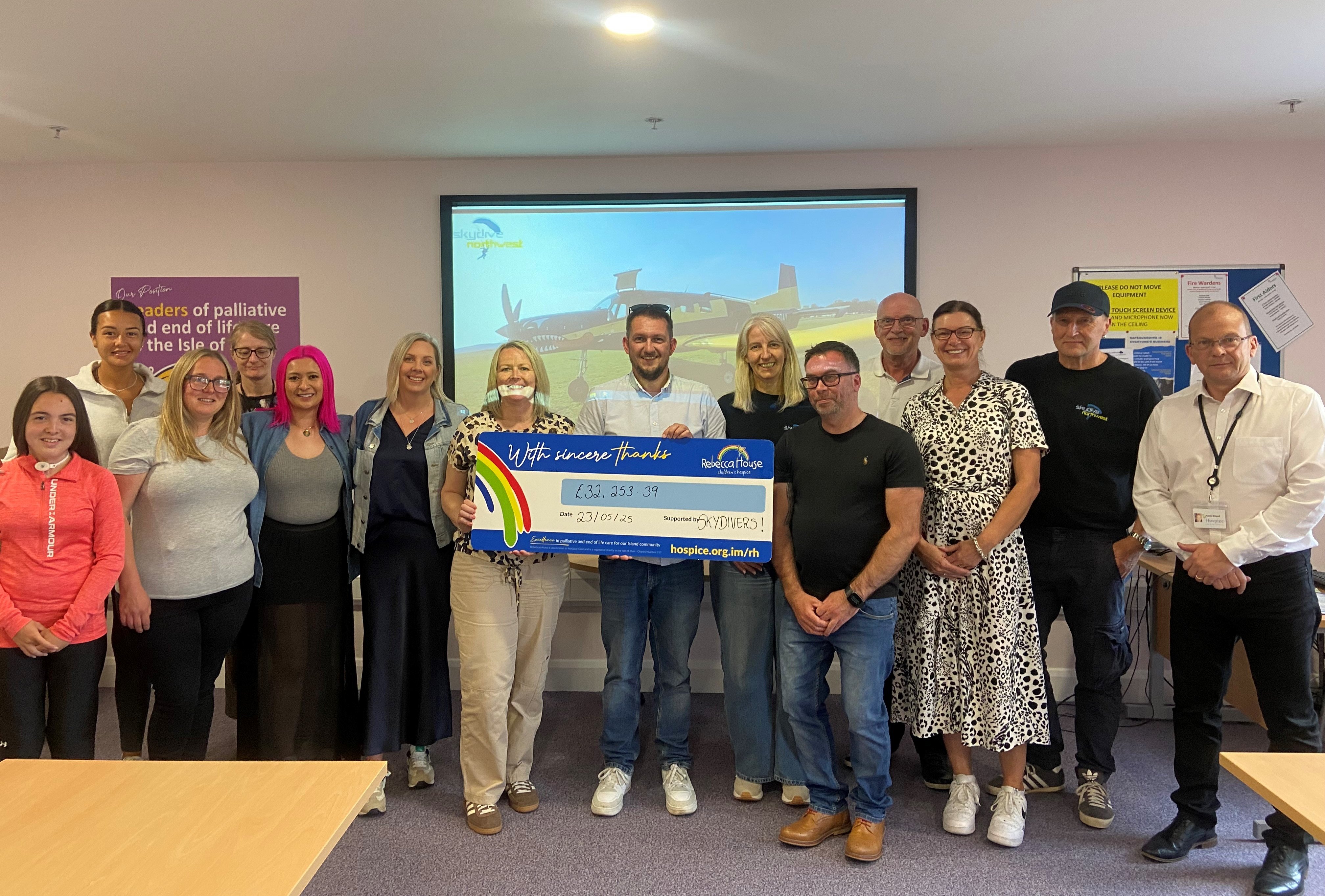 More than £32,000 raised for Rebecca House during charity skydive ...