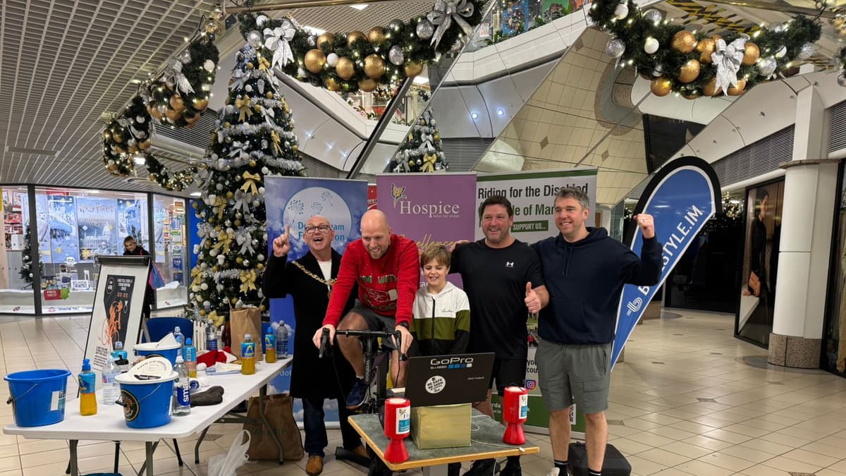 Friends take it in turns to cycle for 24 hours on exercise bike at ...