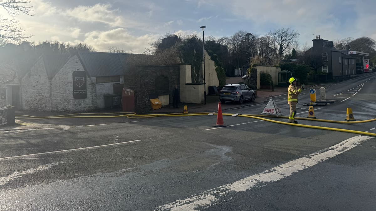 Crews tackling 'ongoing fire incident' in Union Mills | iomtoday.co.im