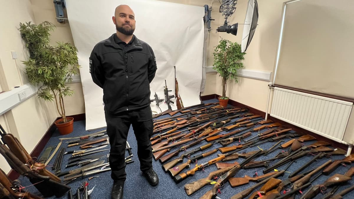Uzi machine gun among haul of 150 firearms handed in to Isle of Man ...